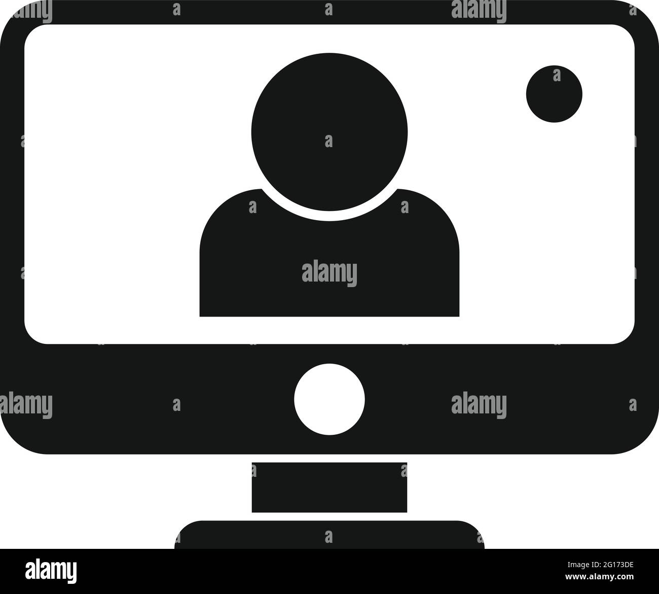 Meeting video call icon, simple style Stock Vector Image & Art - Alamy