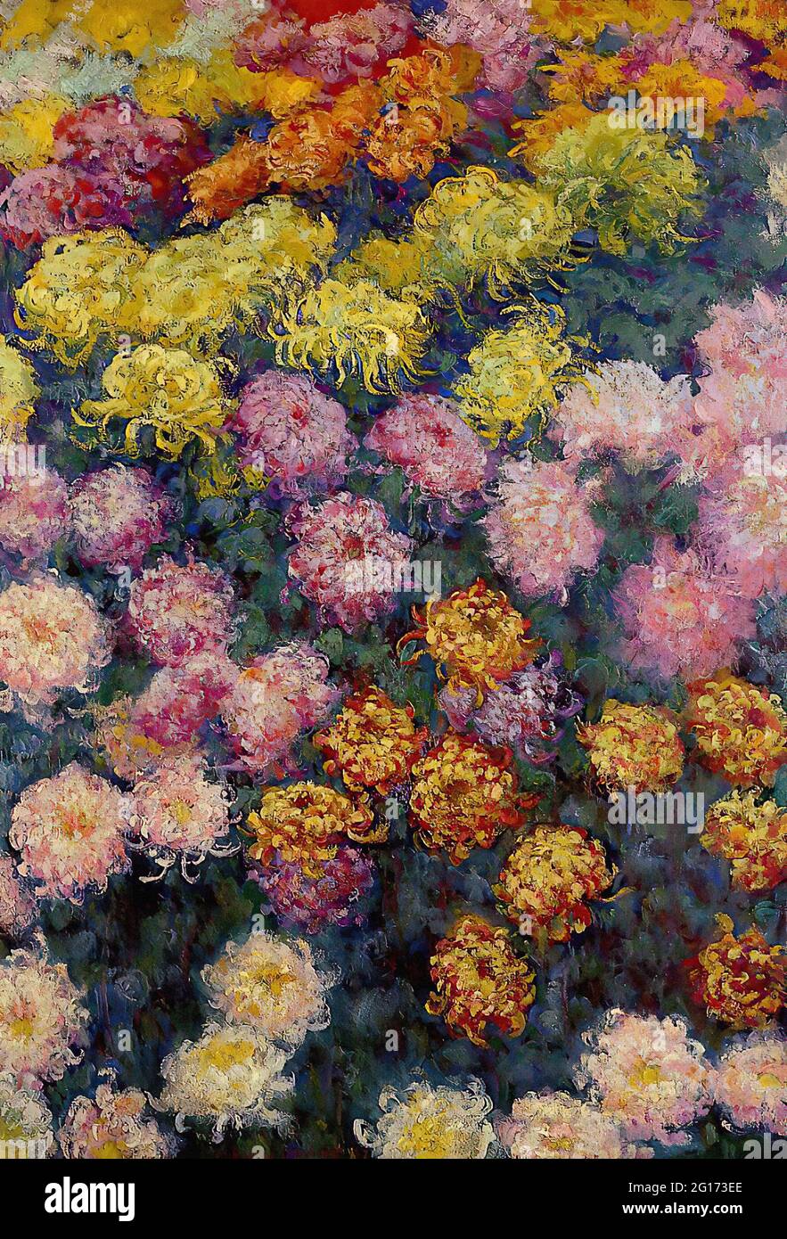 Claude Monet - Bed Chrysanthemums 1897 Stock Photo - Alamy