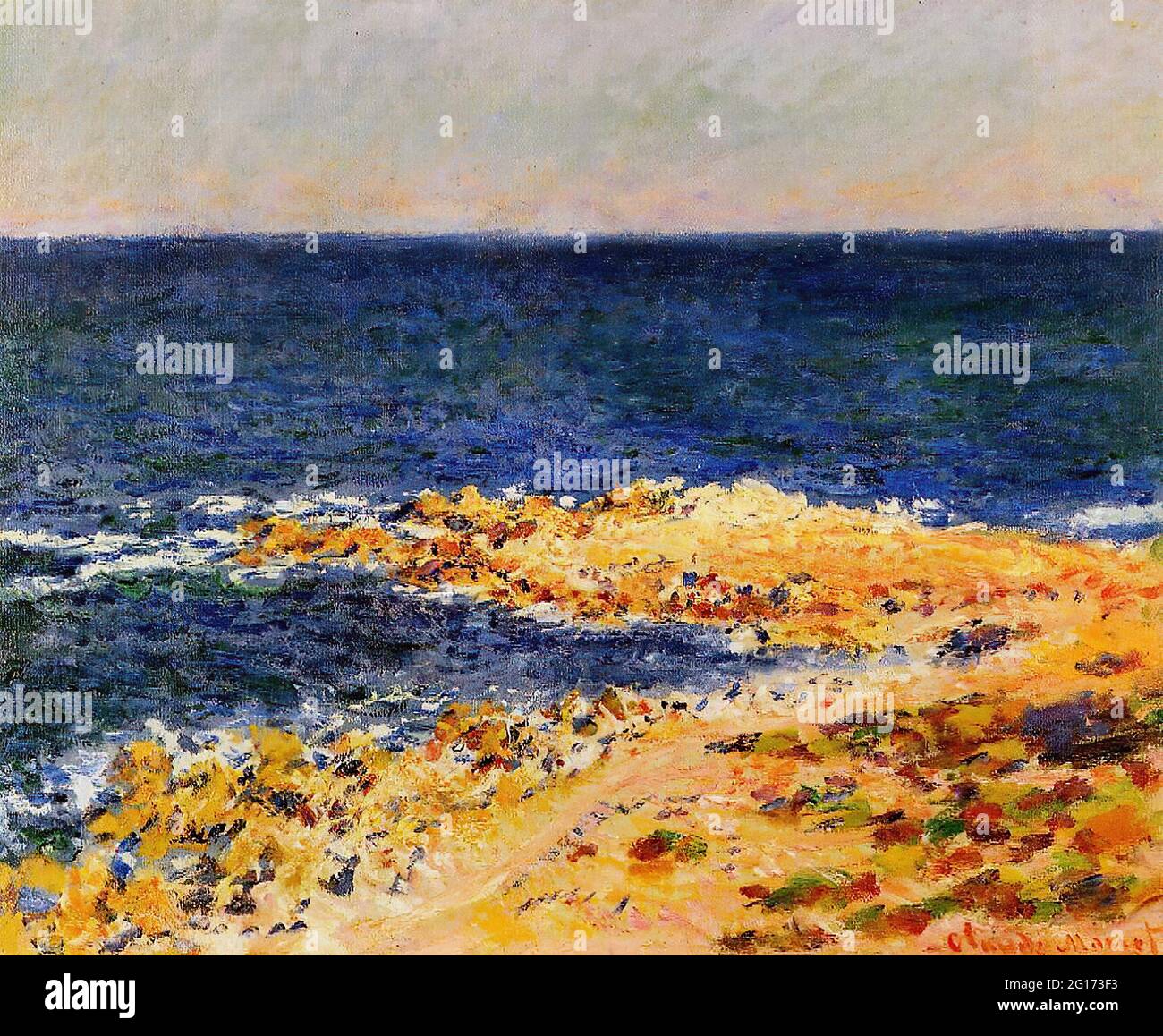 Claude Monet - Big Blue Antibes 1888 Stock Photo - Alamy