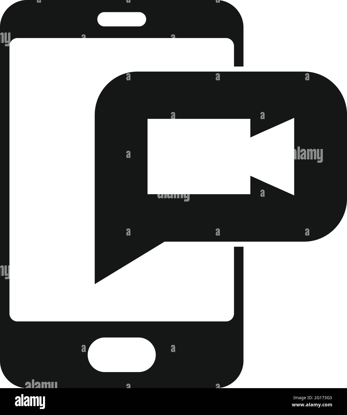 Video chat window on computer Stock Vector Images - Alamy