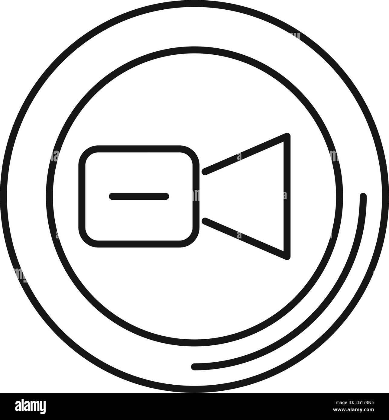 Video call logo icon, outline style Stock Vector Image & Art - Alamy