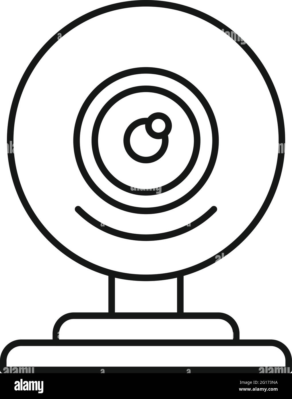Web camera icon, outline style Stock Vector Image & Art - Alamy