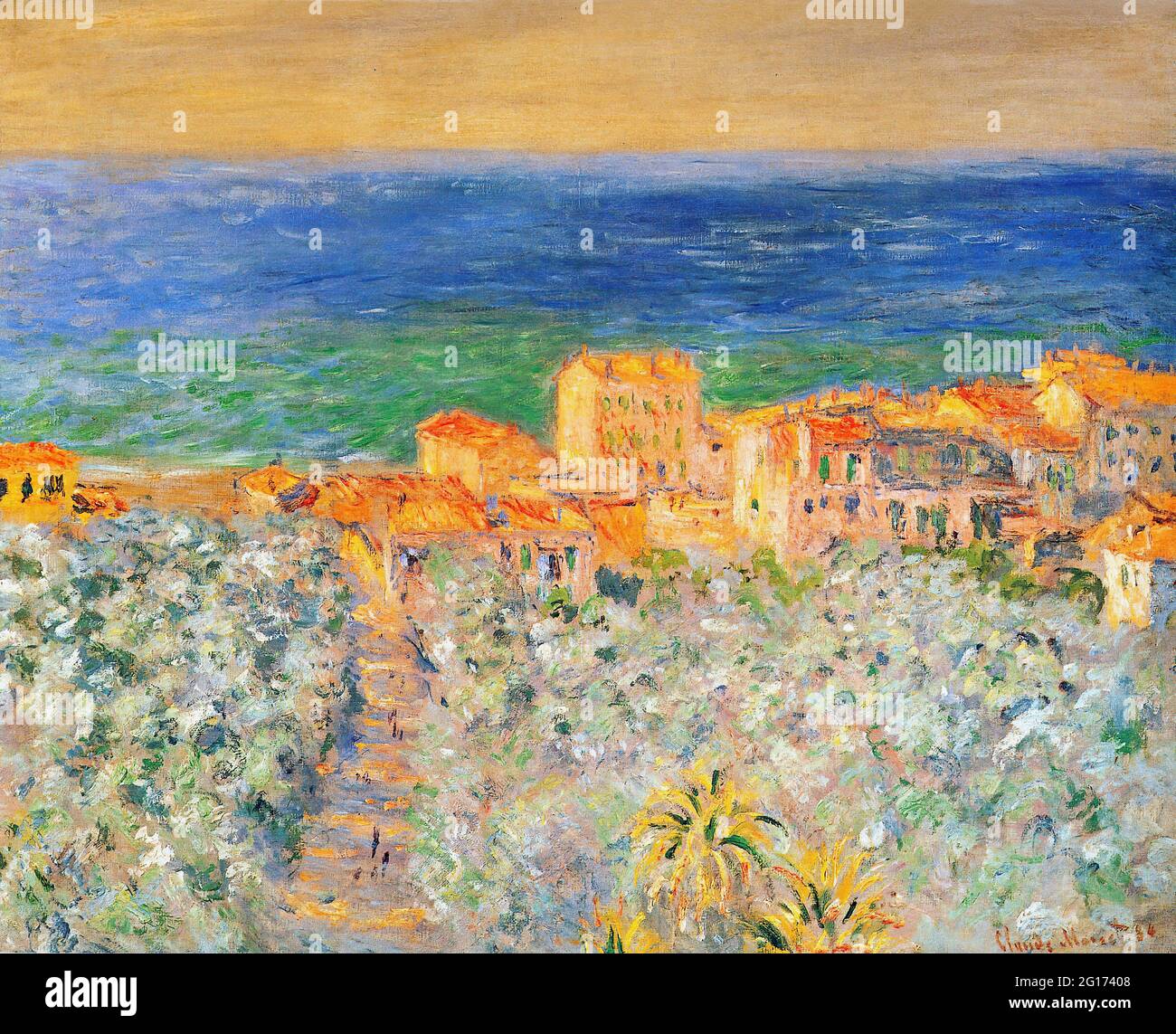 Claude Monet - Burgo Marin Bordighera 1884 Stock Photo - Alamy