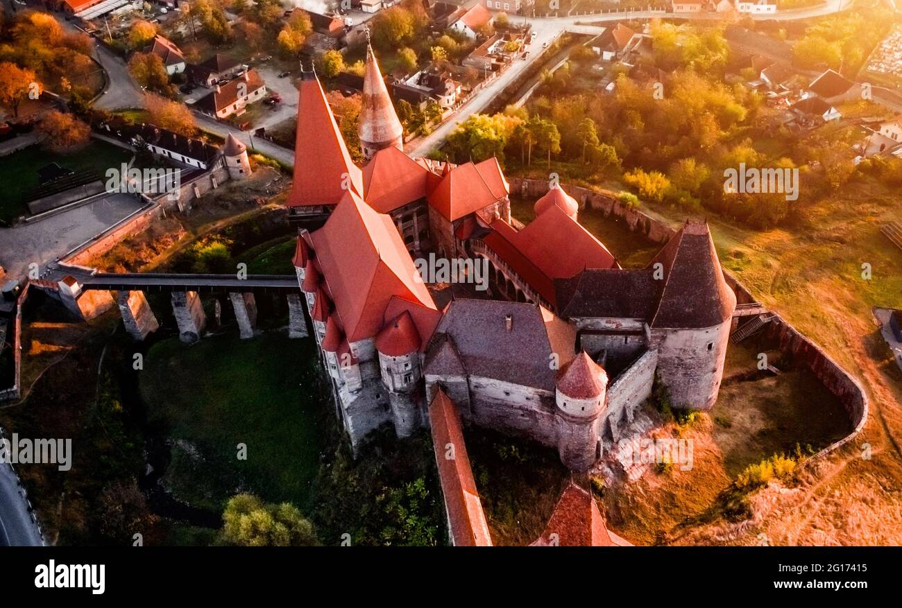 Medieval Hunedoara Castle Stock Photo - Alamy