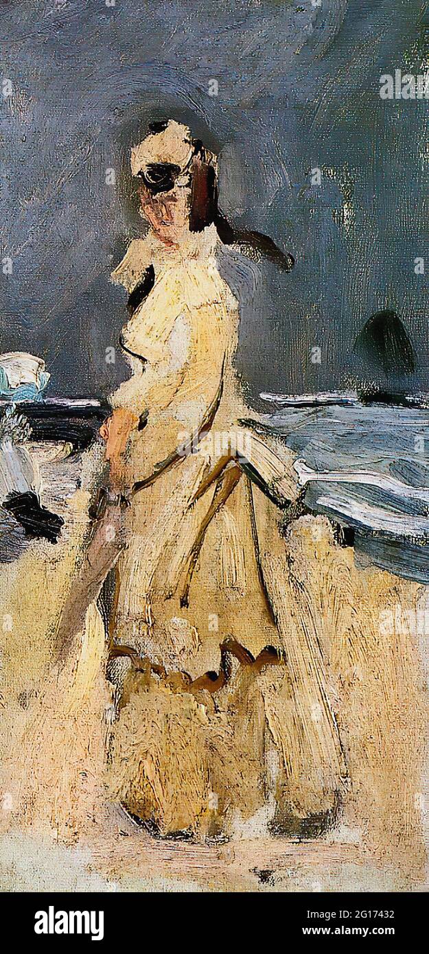 Claude Monet - Camille Beach 1871 Stock Photo - Alamy