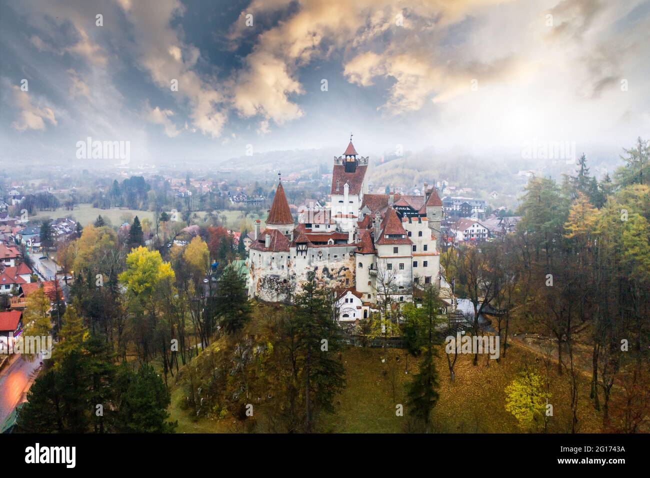 Medieval Castelul Bran Stock Photo - Alamy