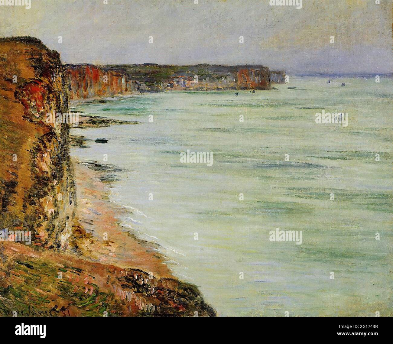 Claude Monet - Calm Weather Fecamp 1881 Stock Photo - Alamy