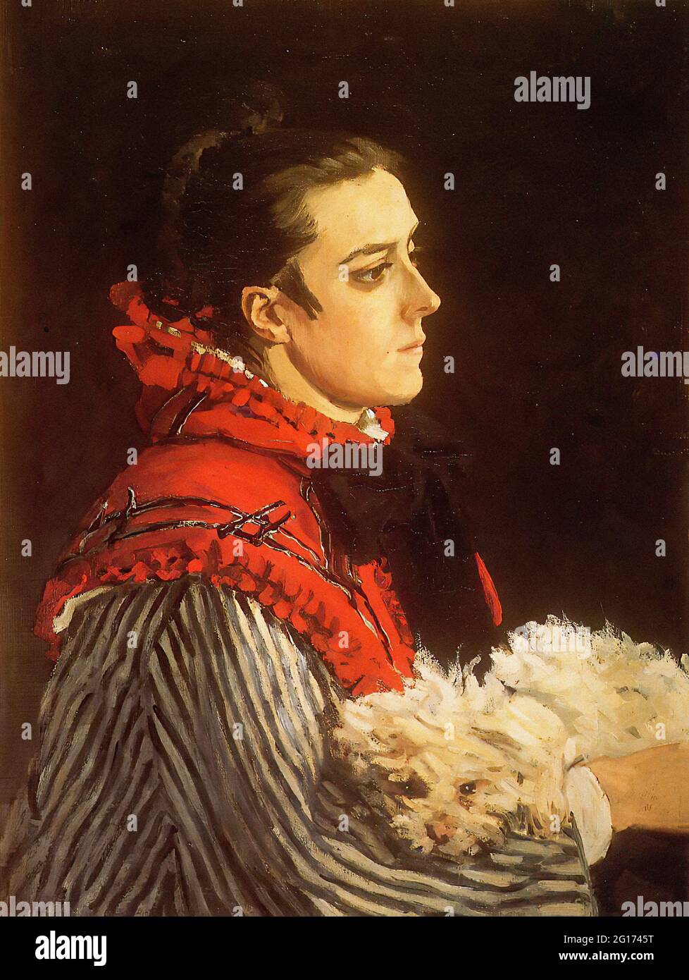 Claude Monet - Camille with Small Dog 1866 Stock Photo - Alamy