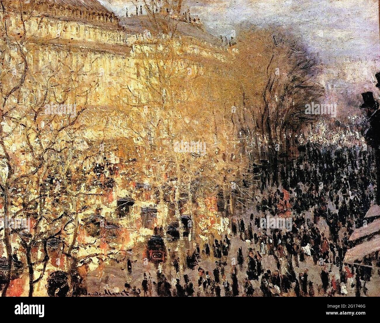 Claude Monet - Carnival Boulevard Des Capucines 1873 Stock Photo - Alamy