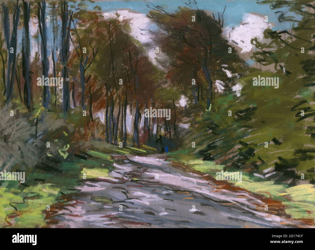 Claude Monet - Chemin Creux Effet De Lunire Stock Photo - Alamy