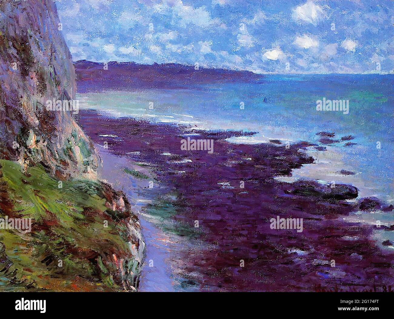 Claude Monet - Cliff near Dieppe 1882 Stock Photo - Alamy