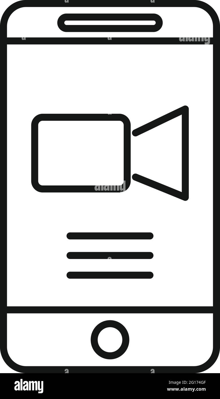 Video camera heart line Cut Out Stock Images & Pictures - Alamy