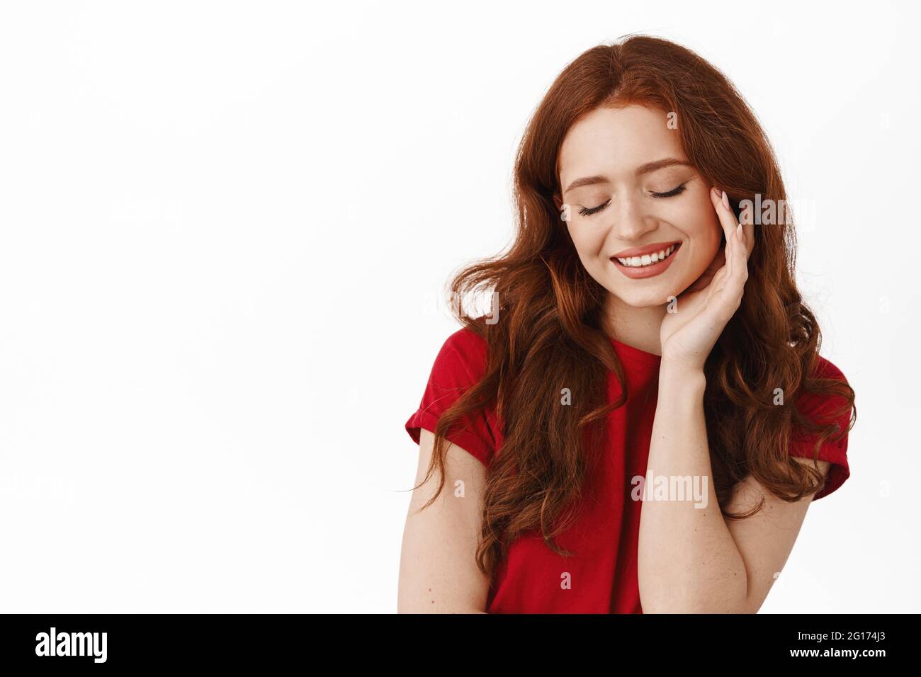 Blushing red face hi-res stock photography and images - Alamy