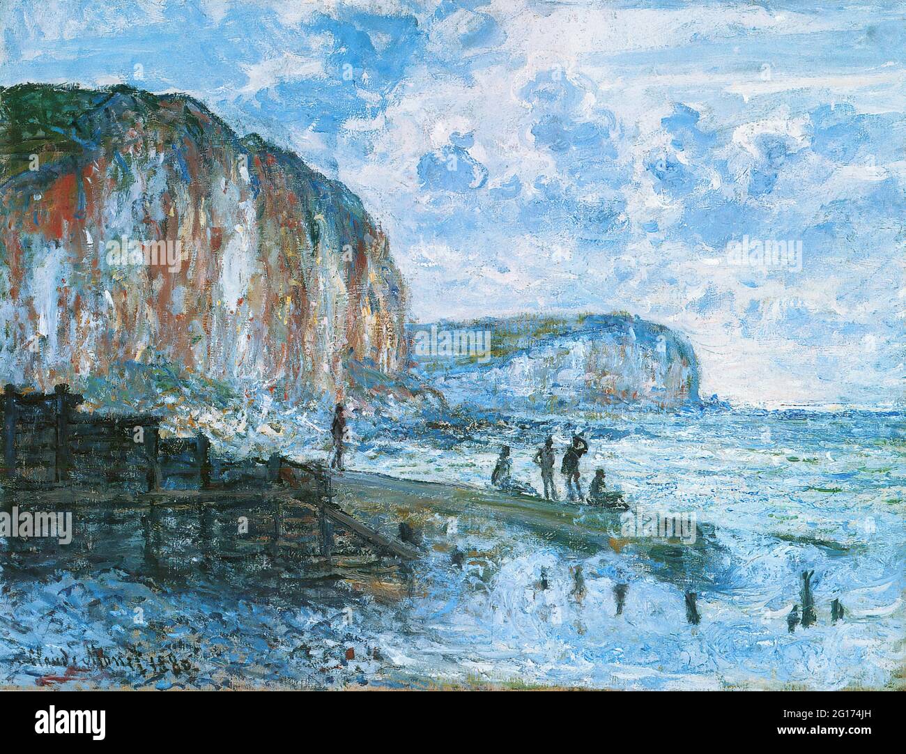 Monet painting the cliffs hi-res stock photography and images - Alamy