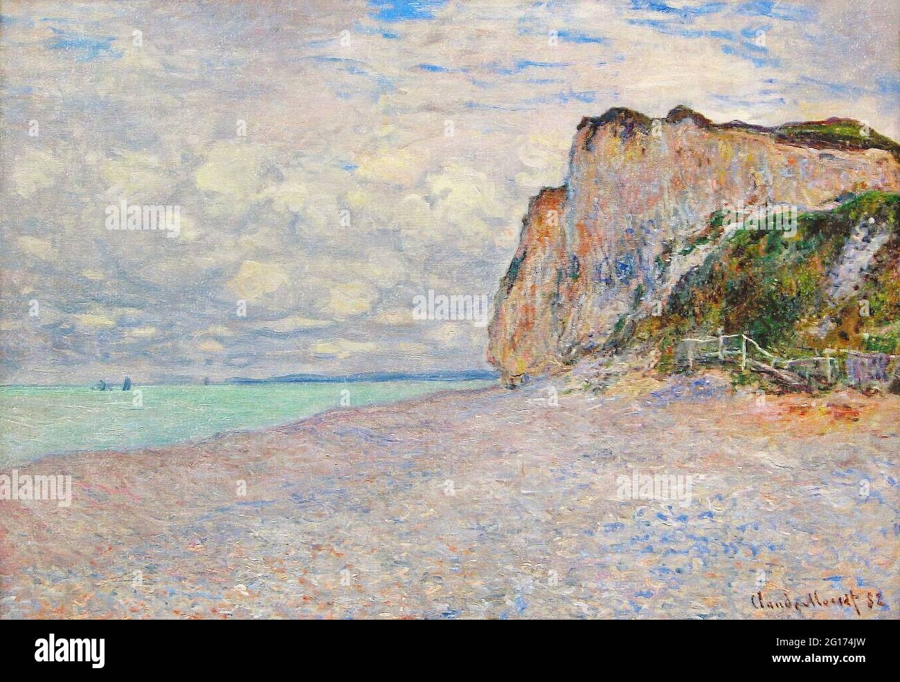Claude Monet - Cliffs near Dieppe 1882 Stock Photo - Alamy
