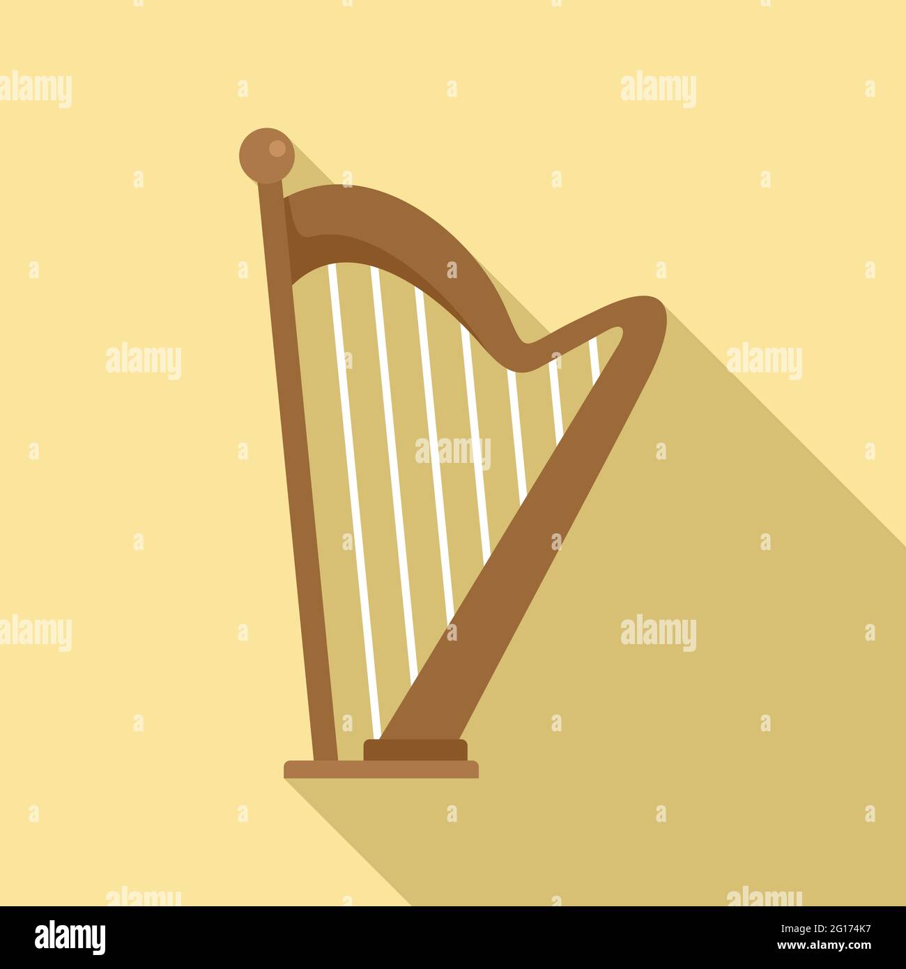 Gold harp logo hi-res stock photography and images - Alamy