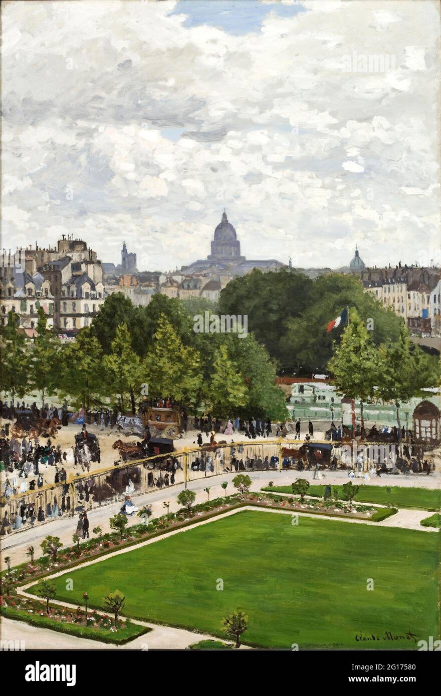 Claude Monet - Garden of the Princess Louvre Stock Photo - Alamy