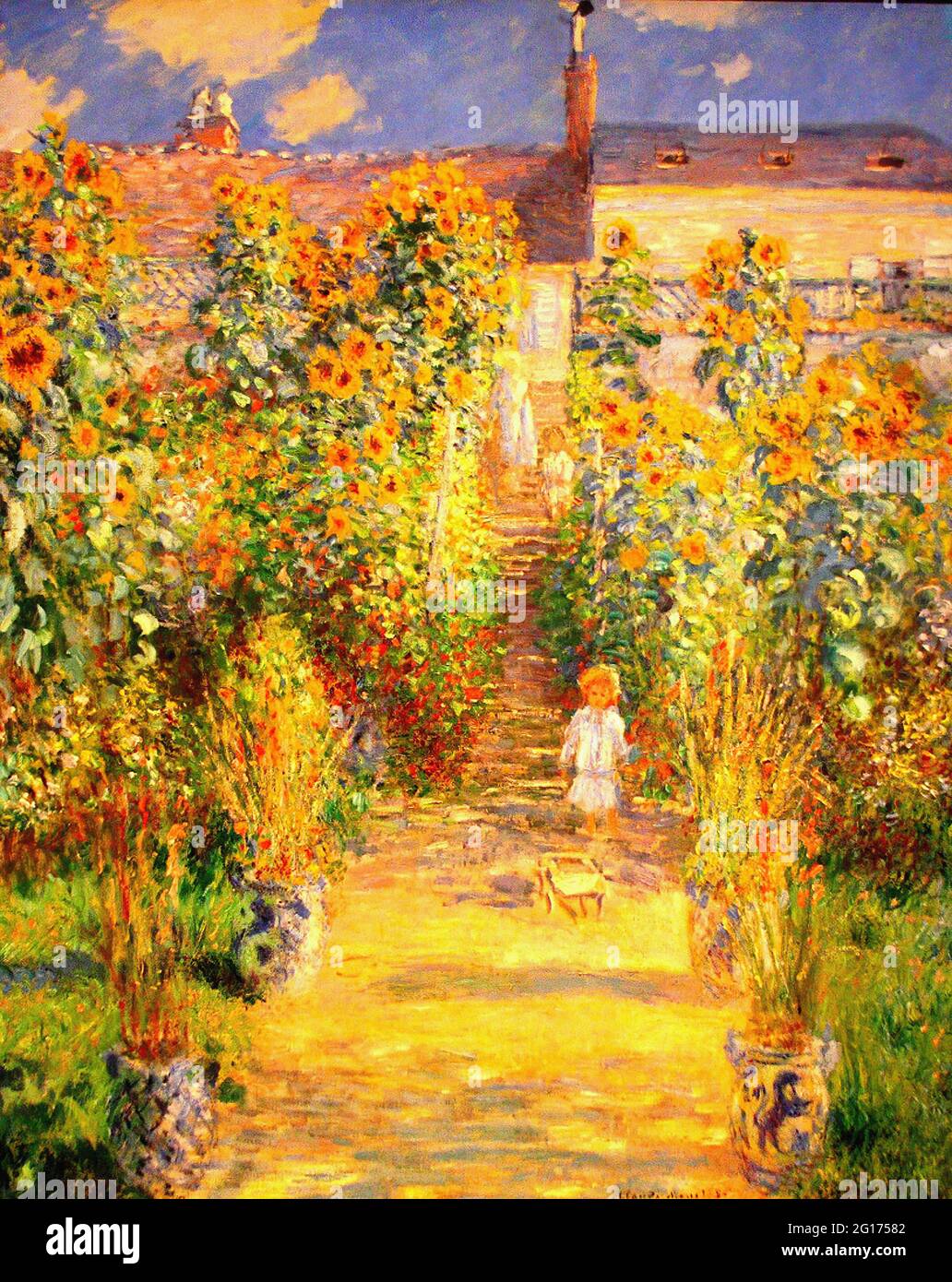 Claude Monet - Garden Vetheuil 1881 Stock Photo - Alamy