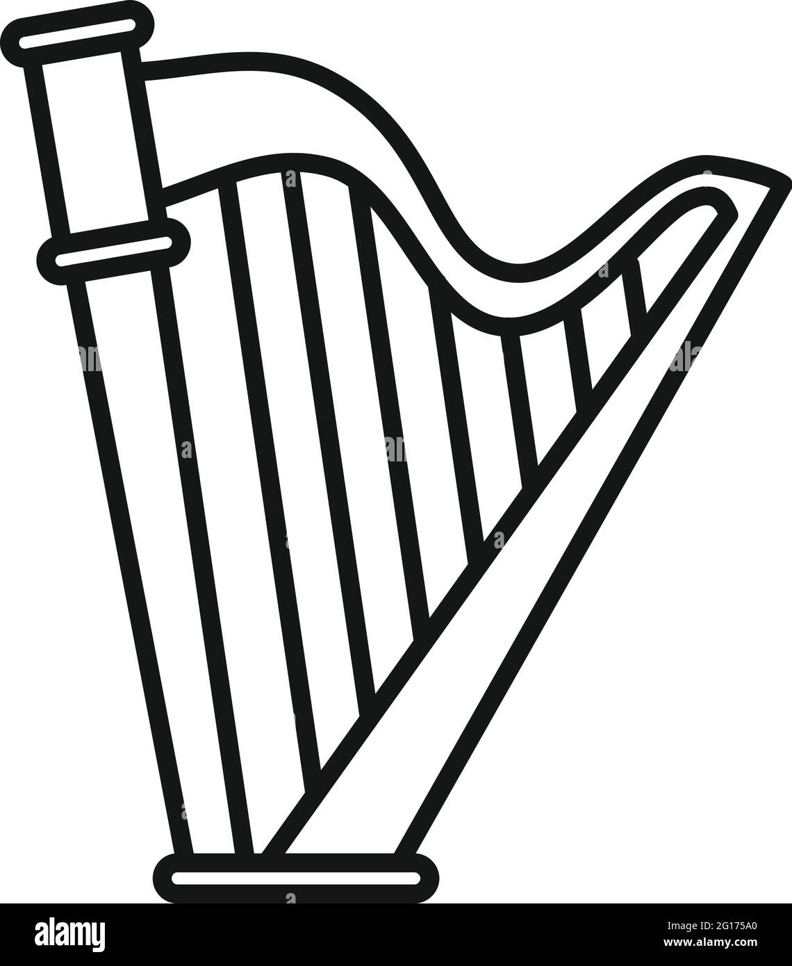 Harp art icon, outline style Stock Vector Image & Art - Alamy