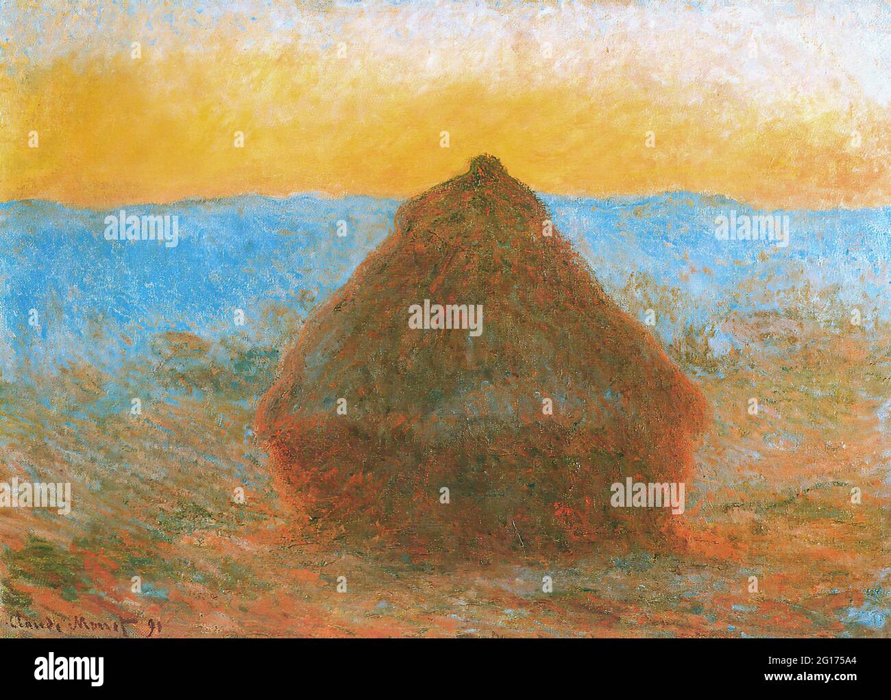 Claude Monet - Grainstack 1891 Stock Photo - Alamy