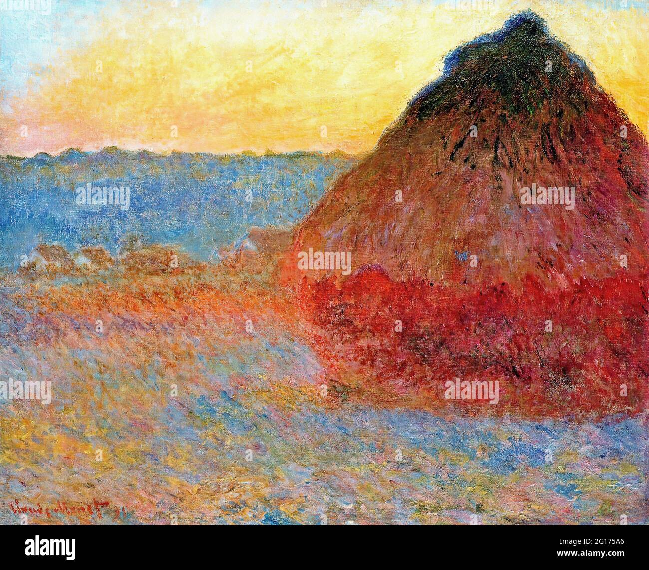 Claude monet grainstack hi-res stock photography and images - Alamy