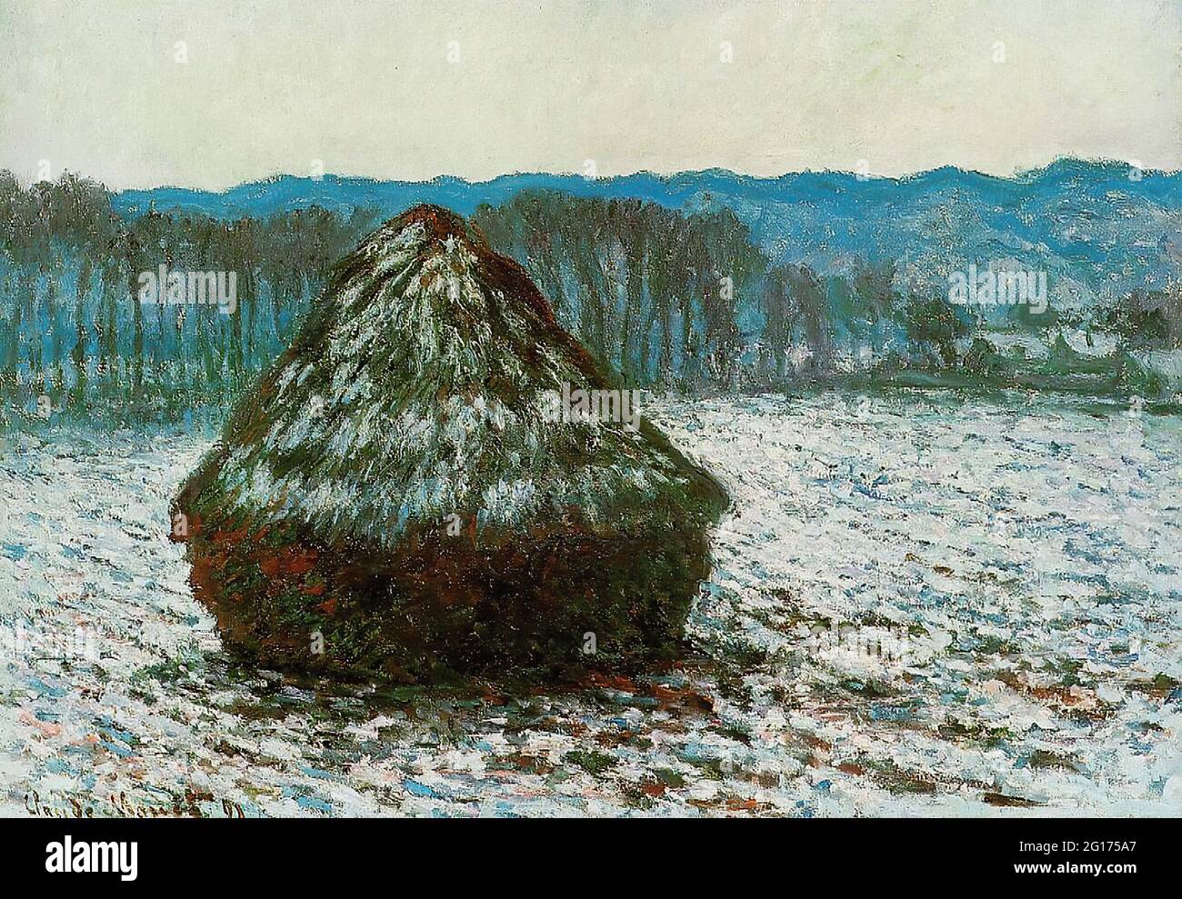 Claude Monet - Grainstack 2 1891 Stock Photo - Alamy