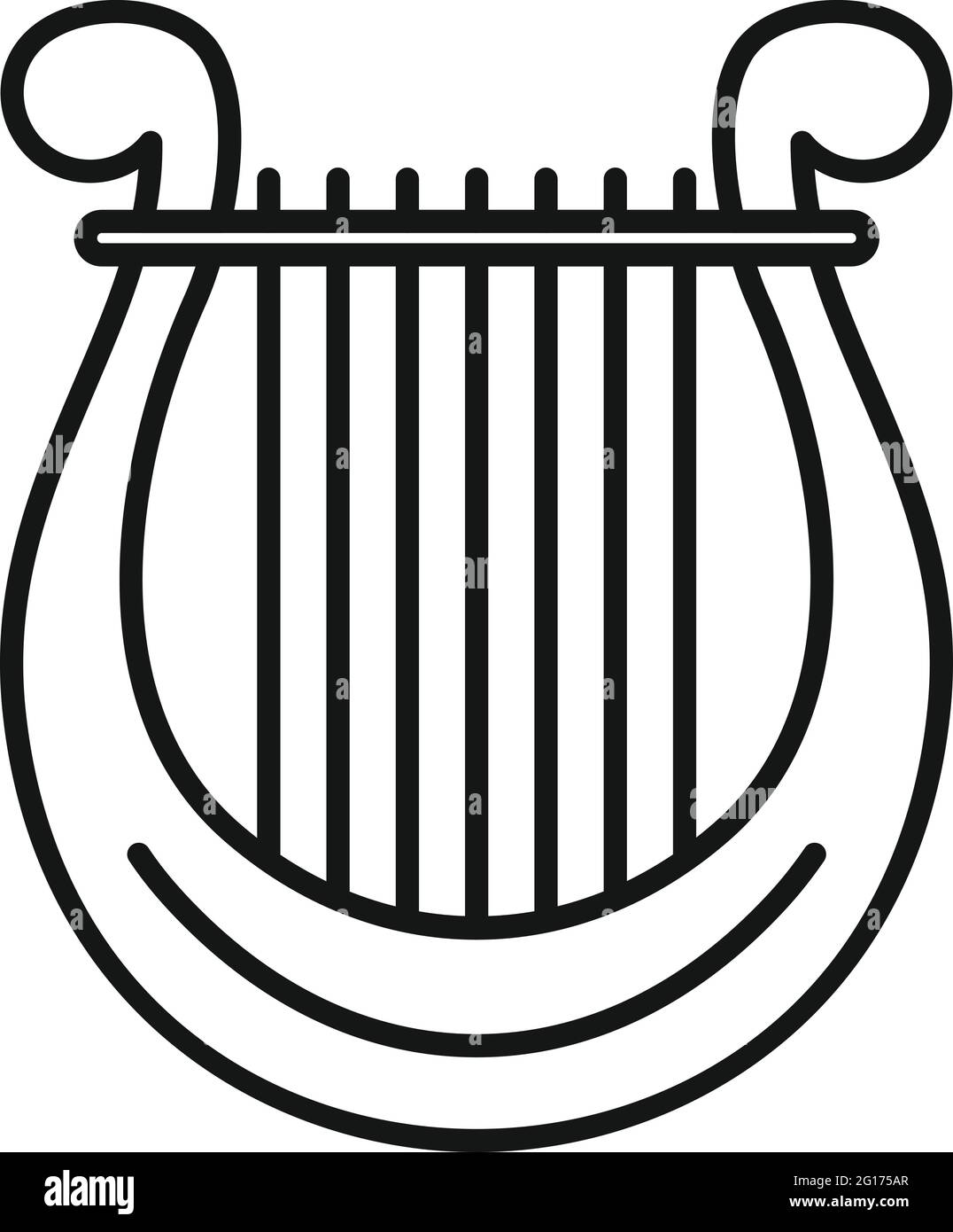 Harp festival icon, outline style Stock Vector Image & Art - Alamy