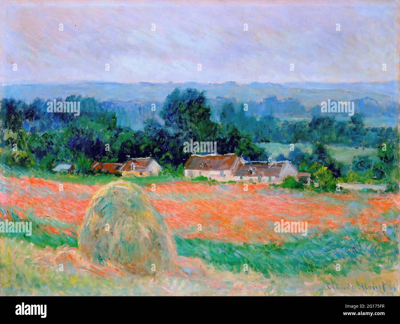Monet painting haystack hi-res stock photography and images - Alamy