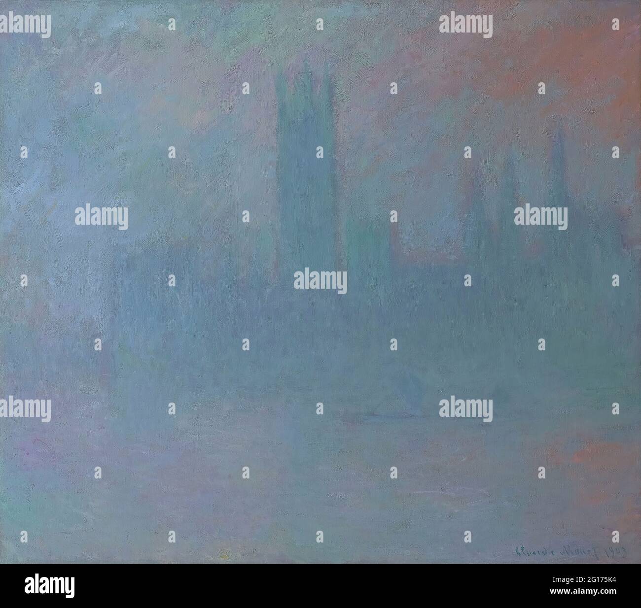 Claude Monet - Houses of Parliament in the Fog Stock Photo - Alamy