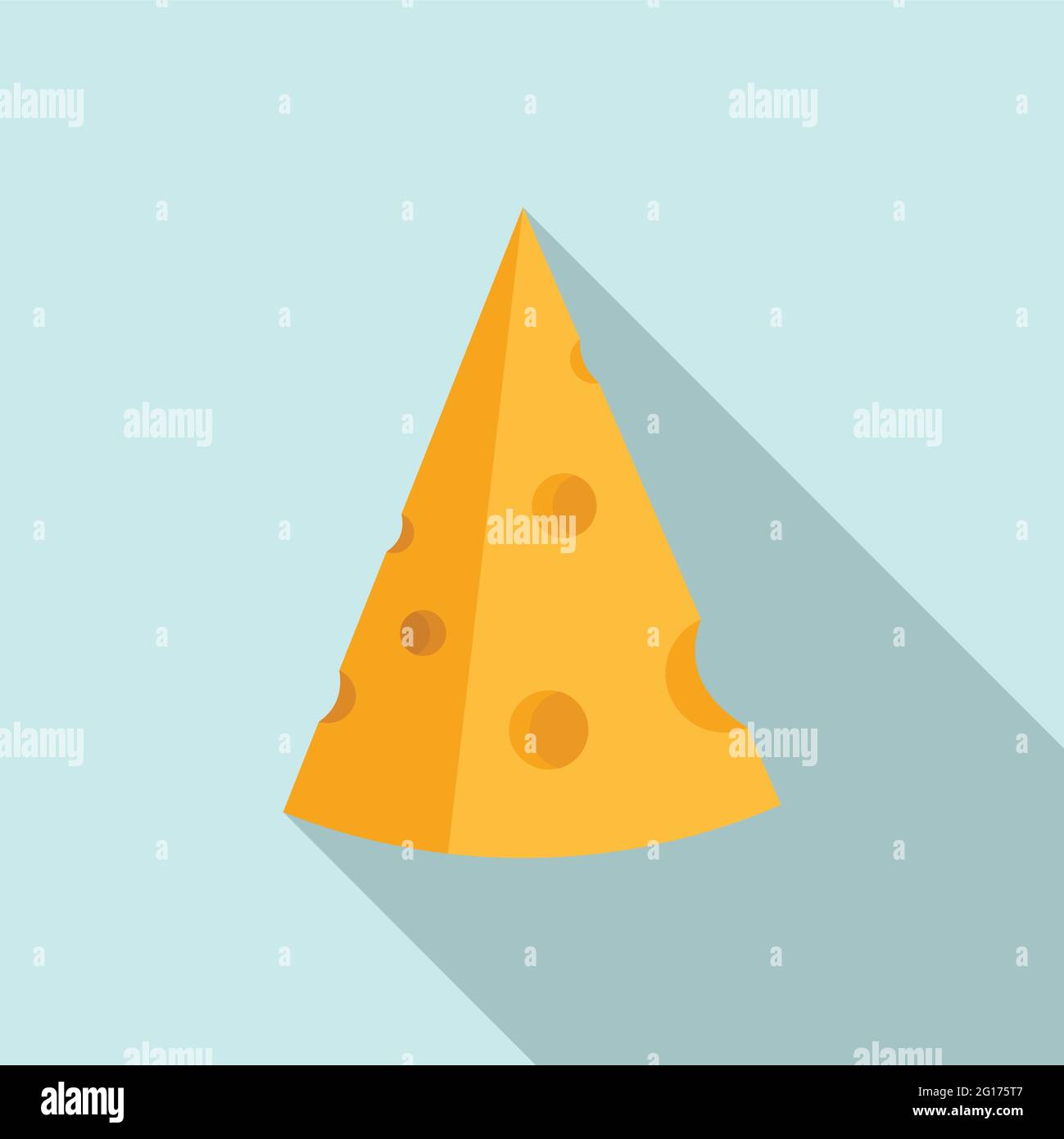 Cheese piece icon, flat style Stock Vector Image & Art - Alamy