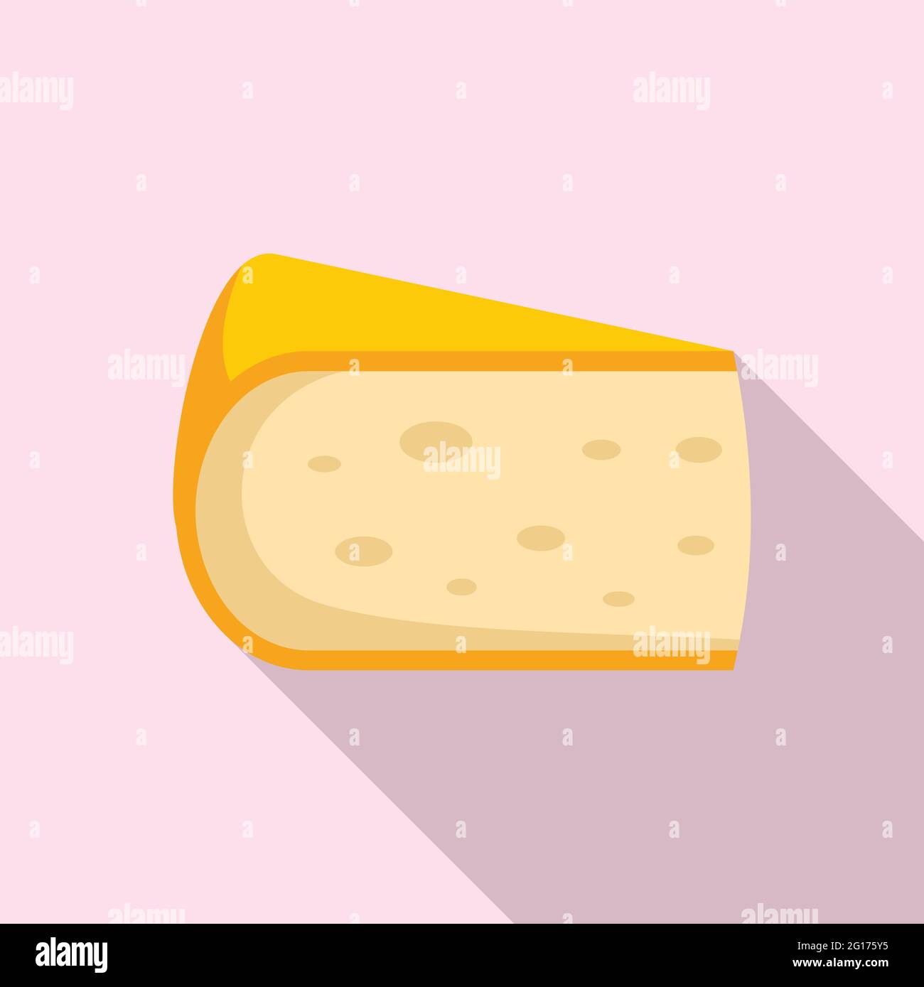 Cheese gouda icon, flat style Stock Vector Image & Art - Alamy