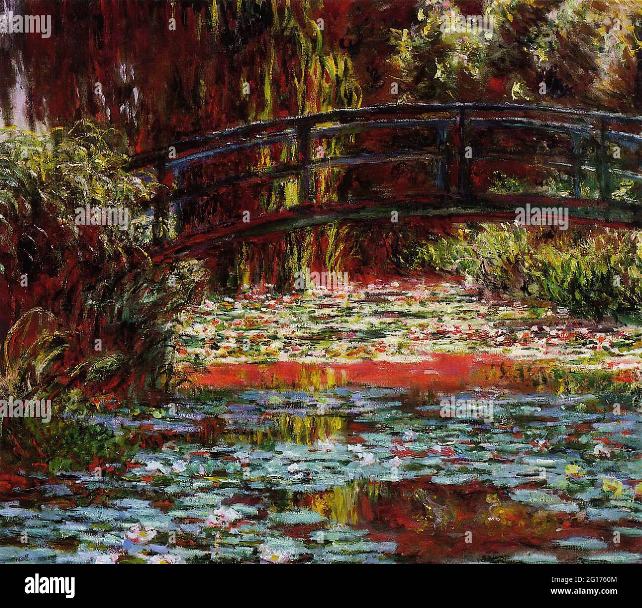 Claude monet bridge over pond hi-res stock photography and images - Alamy