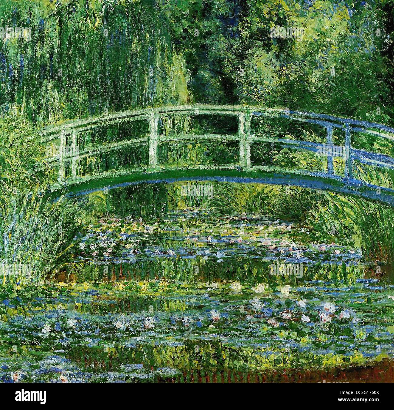 Claude Monet - Japanese Bridge Water Lily Pond 1899 Stock Photo - Alamy