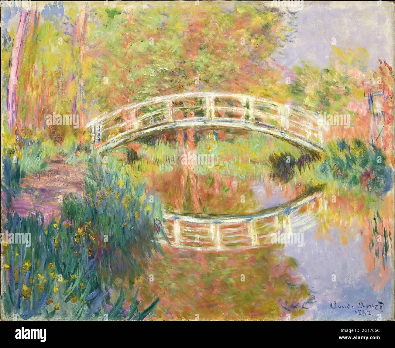 Claude Monet - Japanese Footbridge Giverny Stock Photo - Alamy