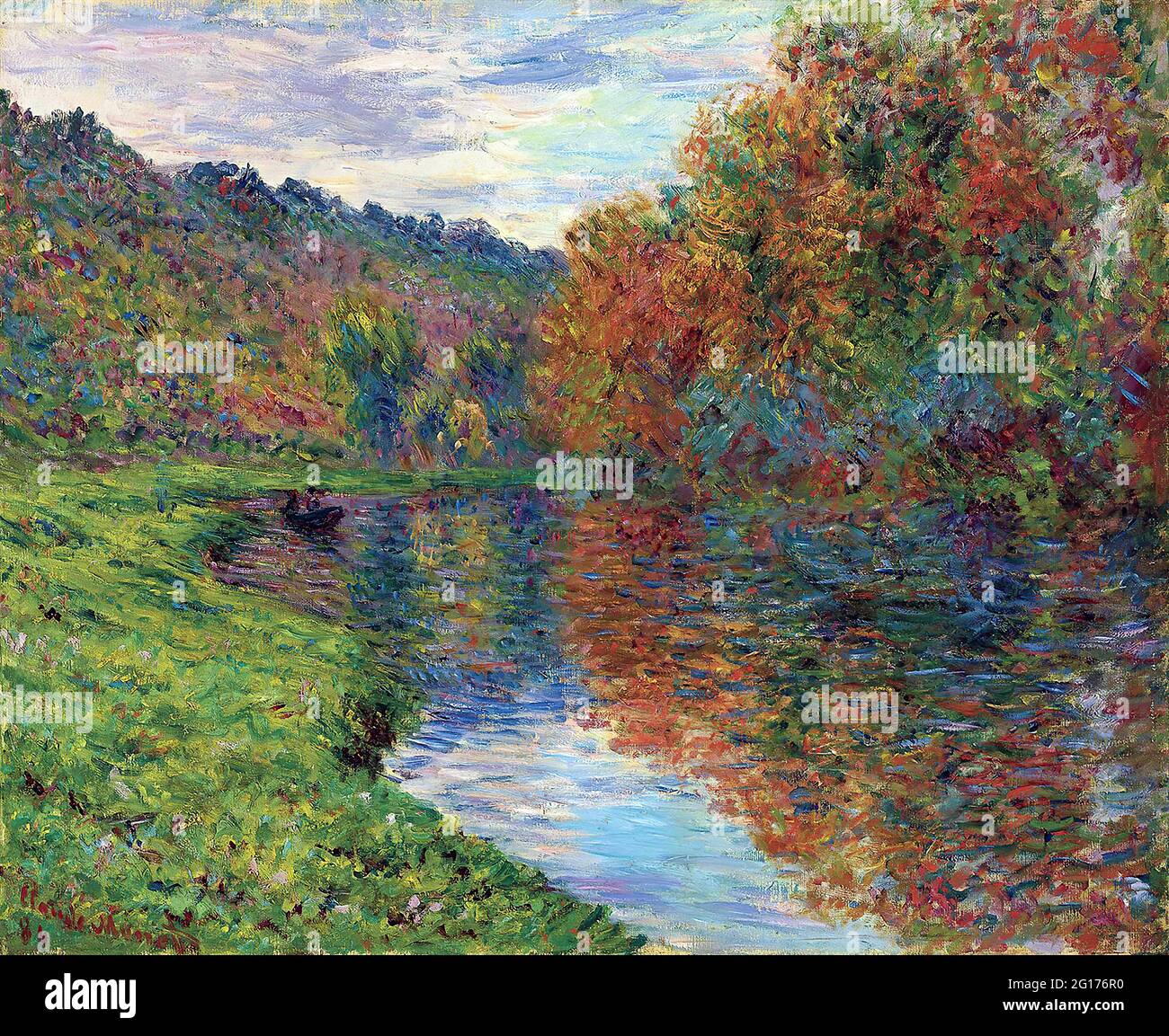 Claude Monet - Le Bras De Jeufosse Automne Stock Photo - Alamy