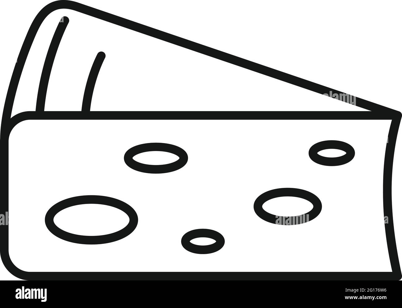 Cheese icon, outline style Stock Vector Image & Art - Alamy