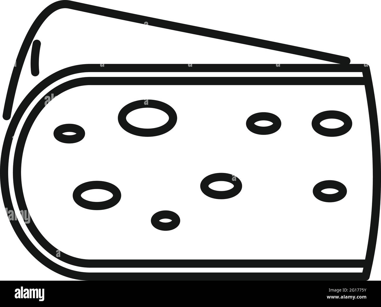 Cheese gouda icon, outline style Stock Vector Image & Art - Alamy