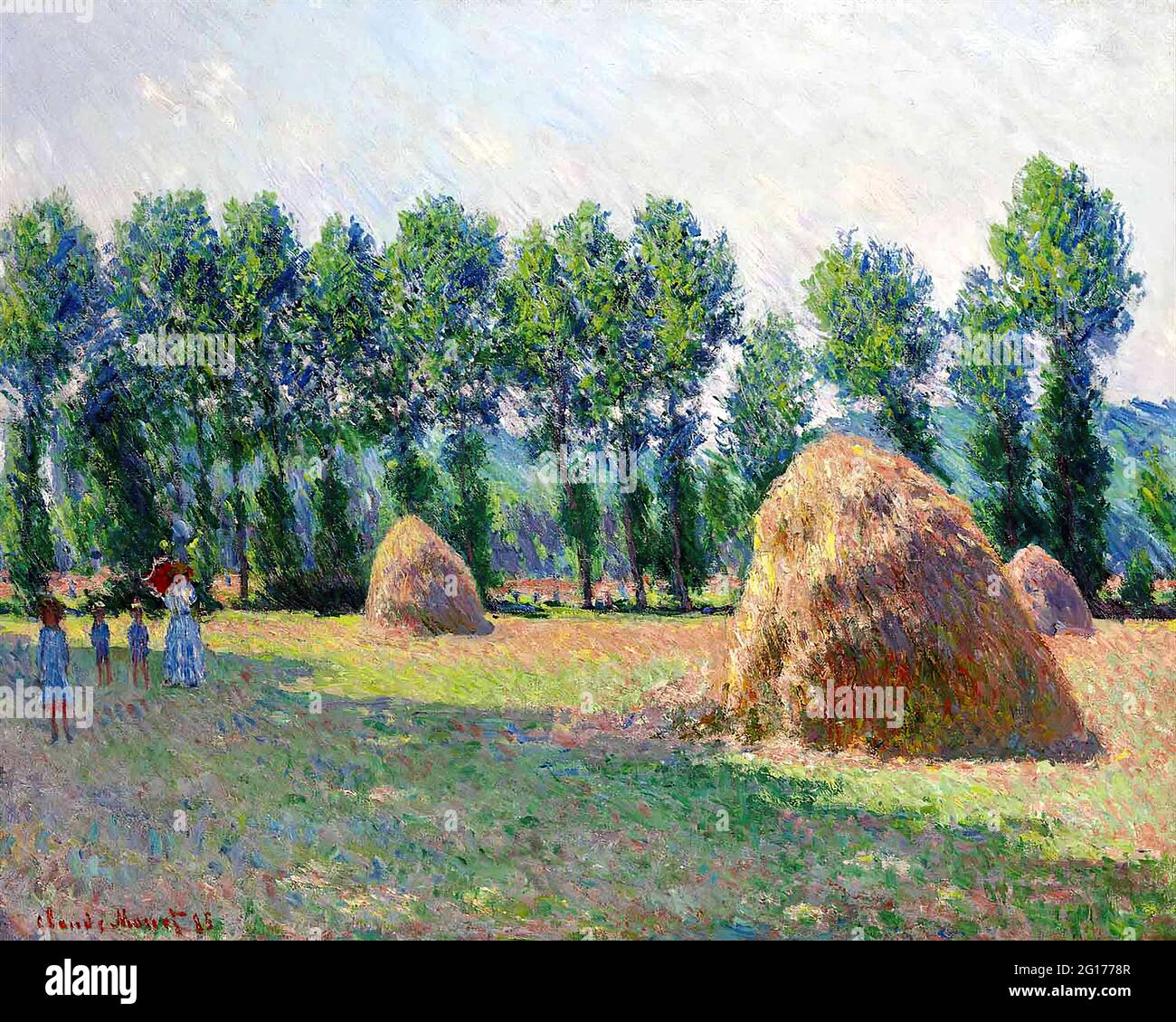 Claude Monet - Les Meules Giverny Stock Photo - Alamy