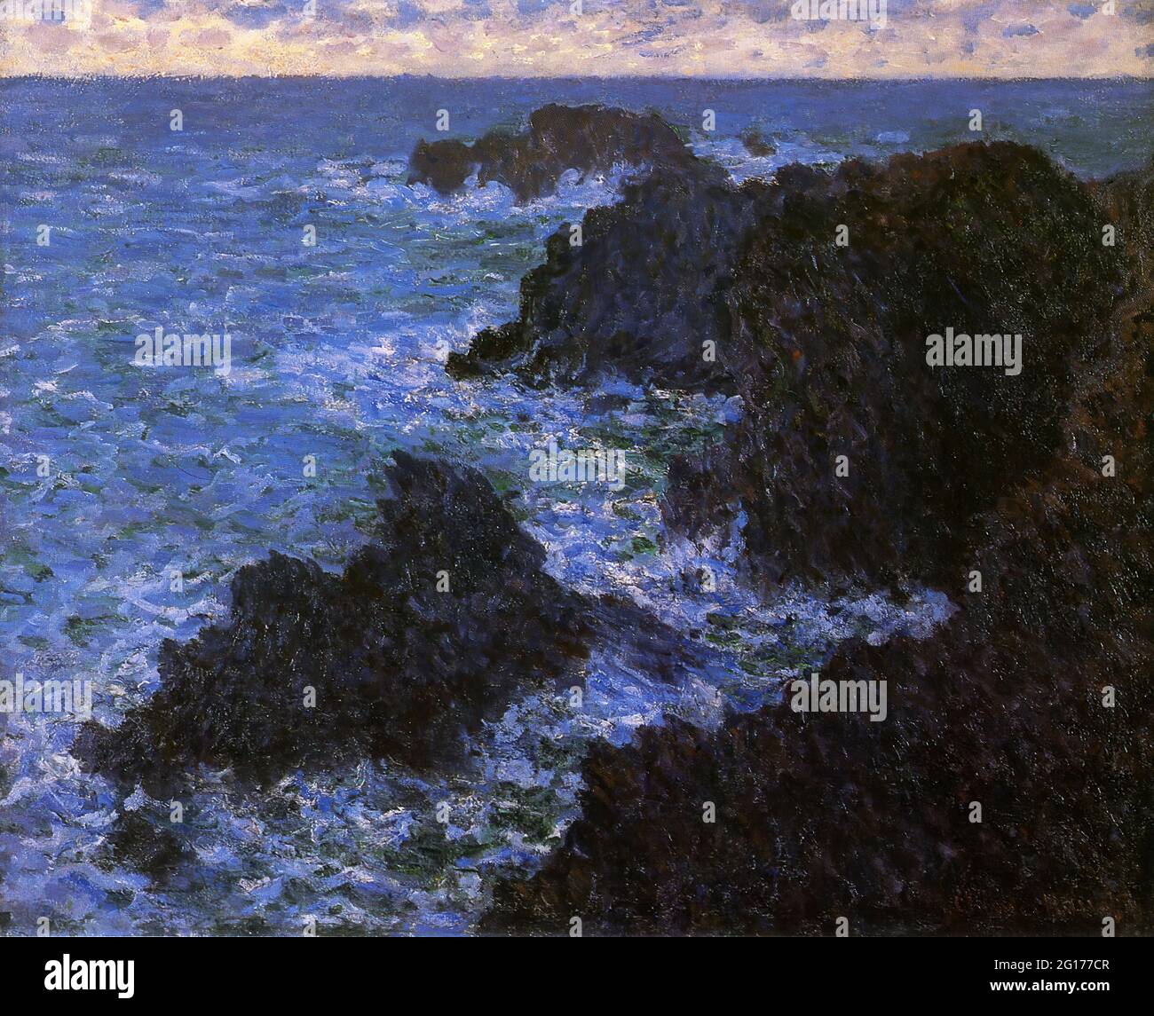 Claude monet les rochers de belle ile hi-res stock photography and ...