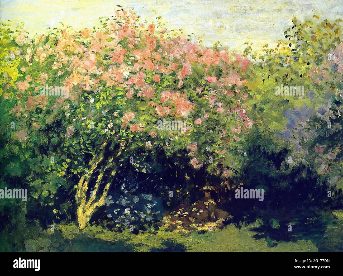 Claude Monet - Lilacs Sun 1872 Stock Photo - Alamy
