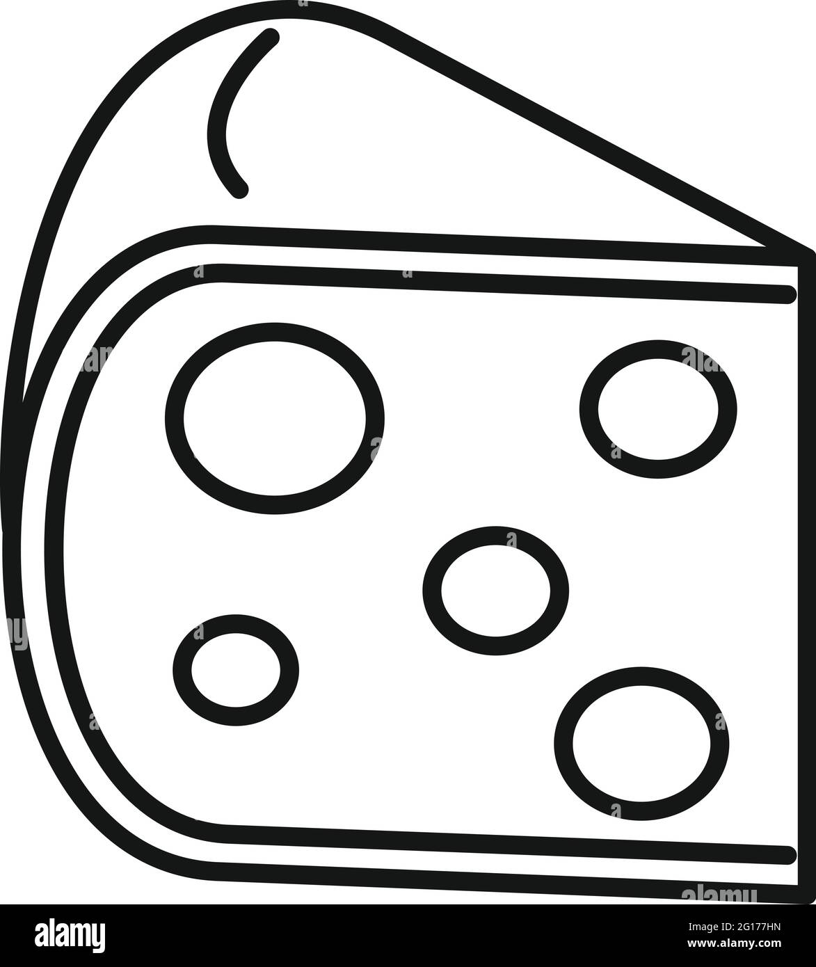 Cheese fresh icon, outline style Stock Vector Image & Art - Alamy