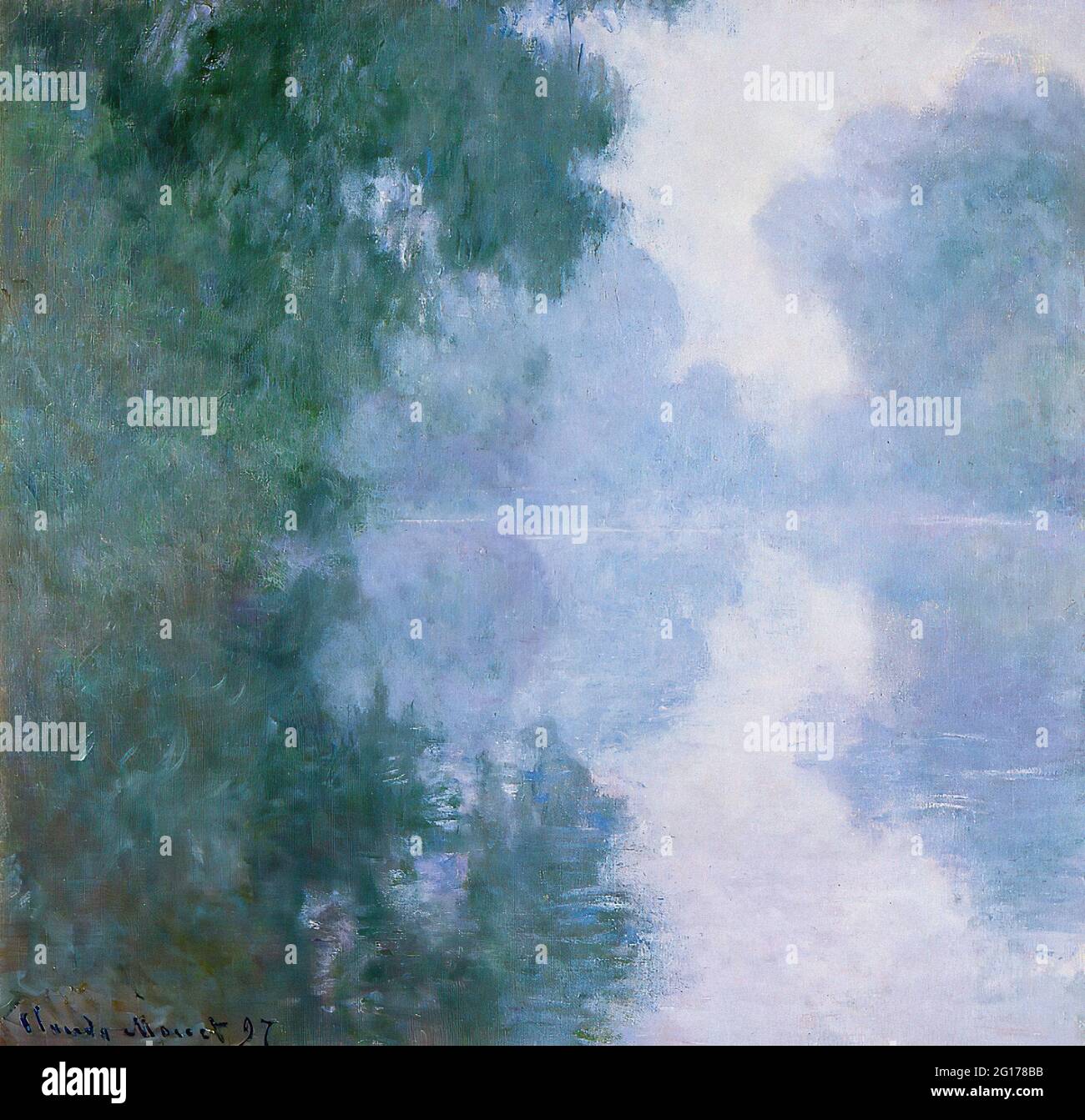 Claude Monet - Morning Seine near Giverny Fog 1893 Stock Photo - Alamy
