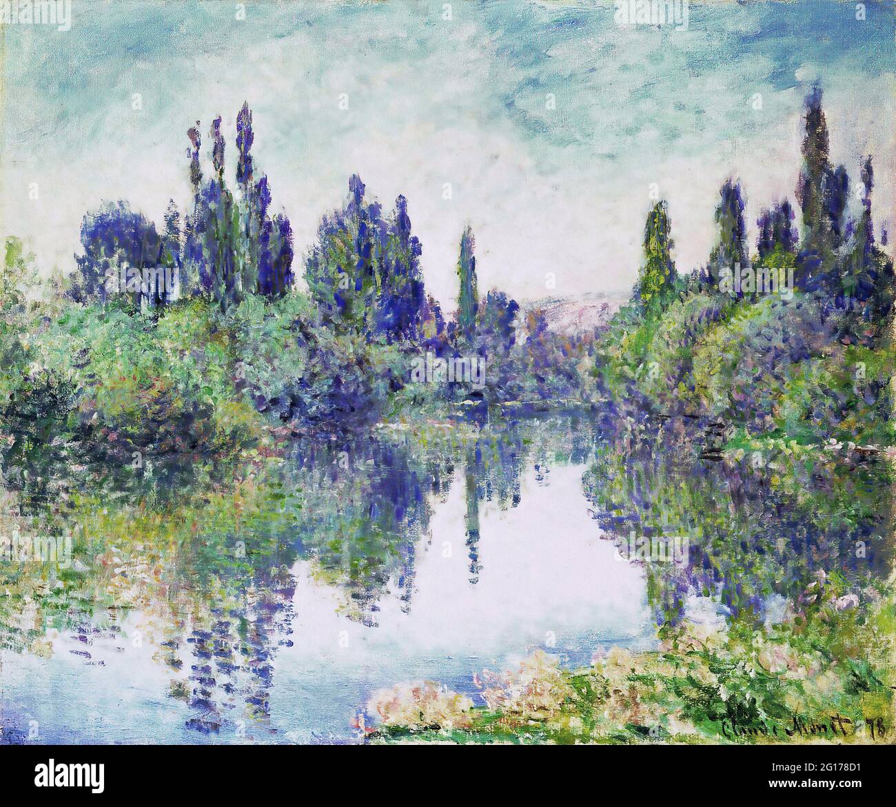 Claude monet the seine at vetheuil hi-res stock photography and images ...