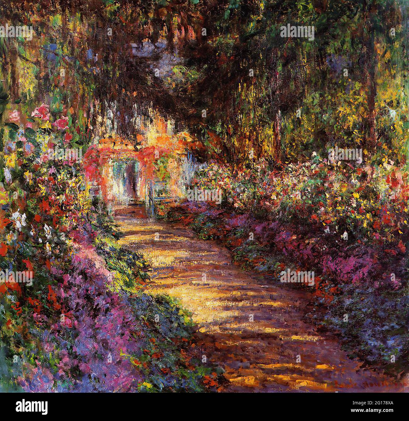 Monet pathway garden hi-res stock photography and images - Alamy