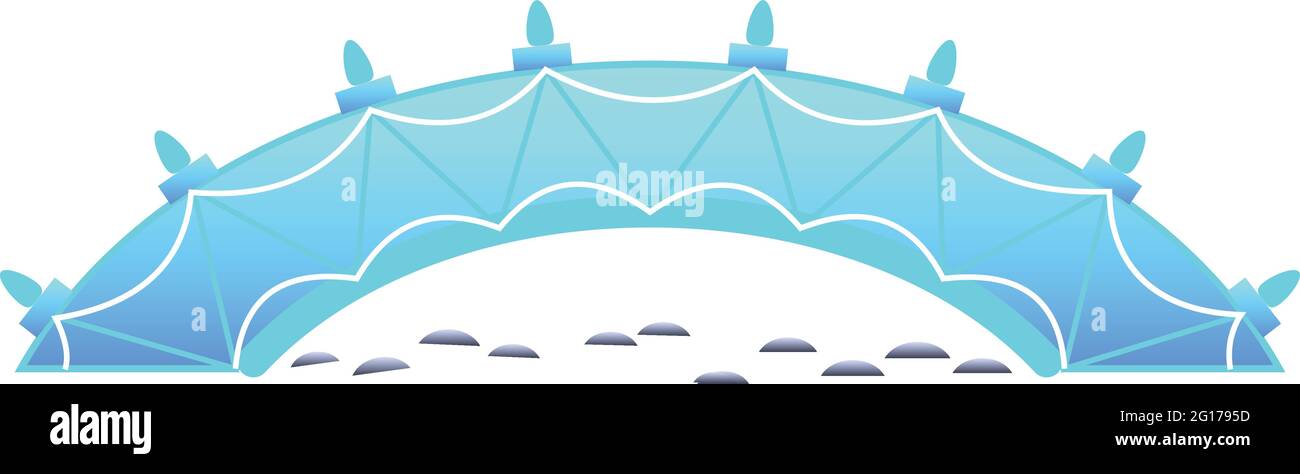 Blue bridge icon, cartoon style Stock Vector Image & Art - Alamy