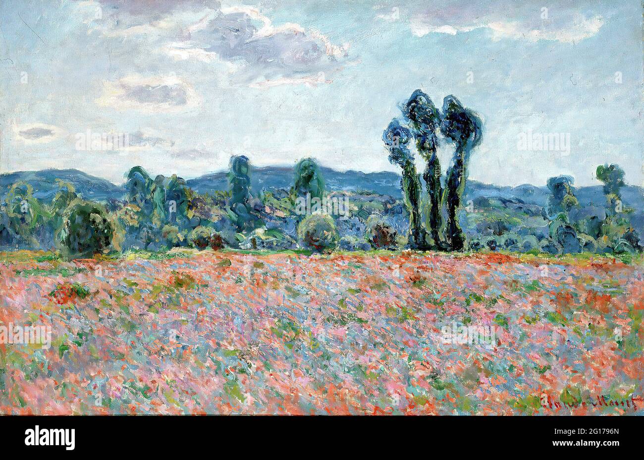 Claude Monet - Poppy Field 02 Stock Photo - Alamy