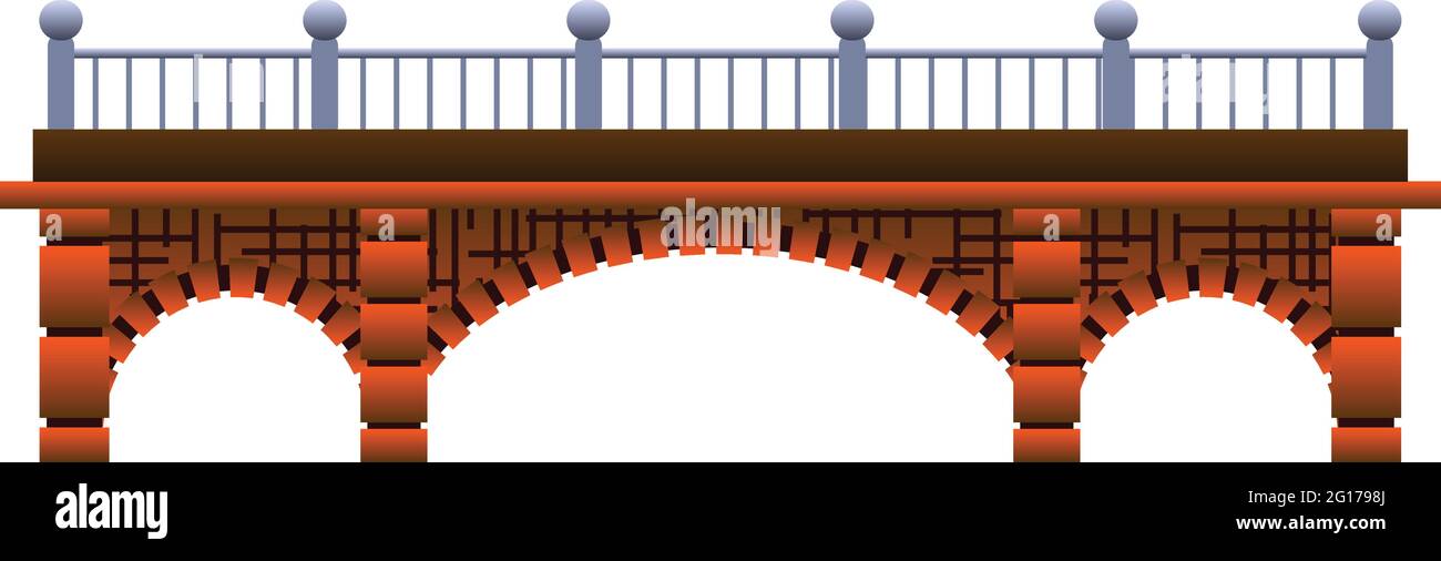 Brick bridge icon, cartoon style Stock Vector Image & Art - Alamy