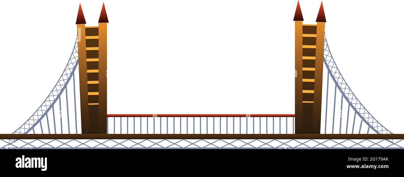 Architecture bridge icon, cartoon style Stock Vector Image & Art - Alamy