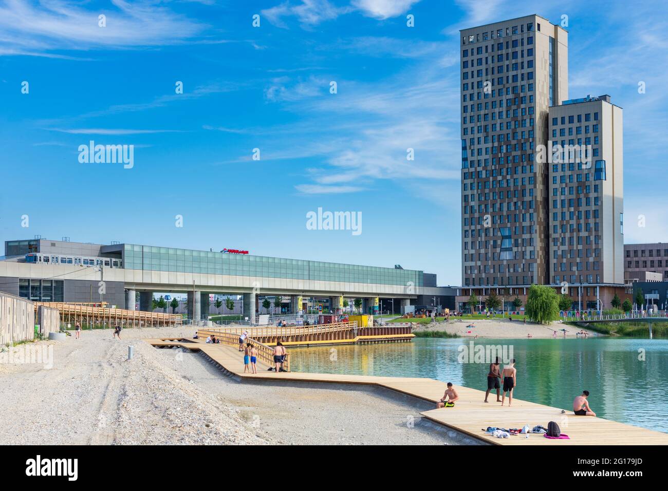 Wien, Vienna: 84 m high wooden skyscraper HoHo Holzhochhaus, tallest ...