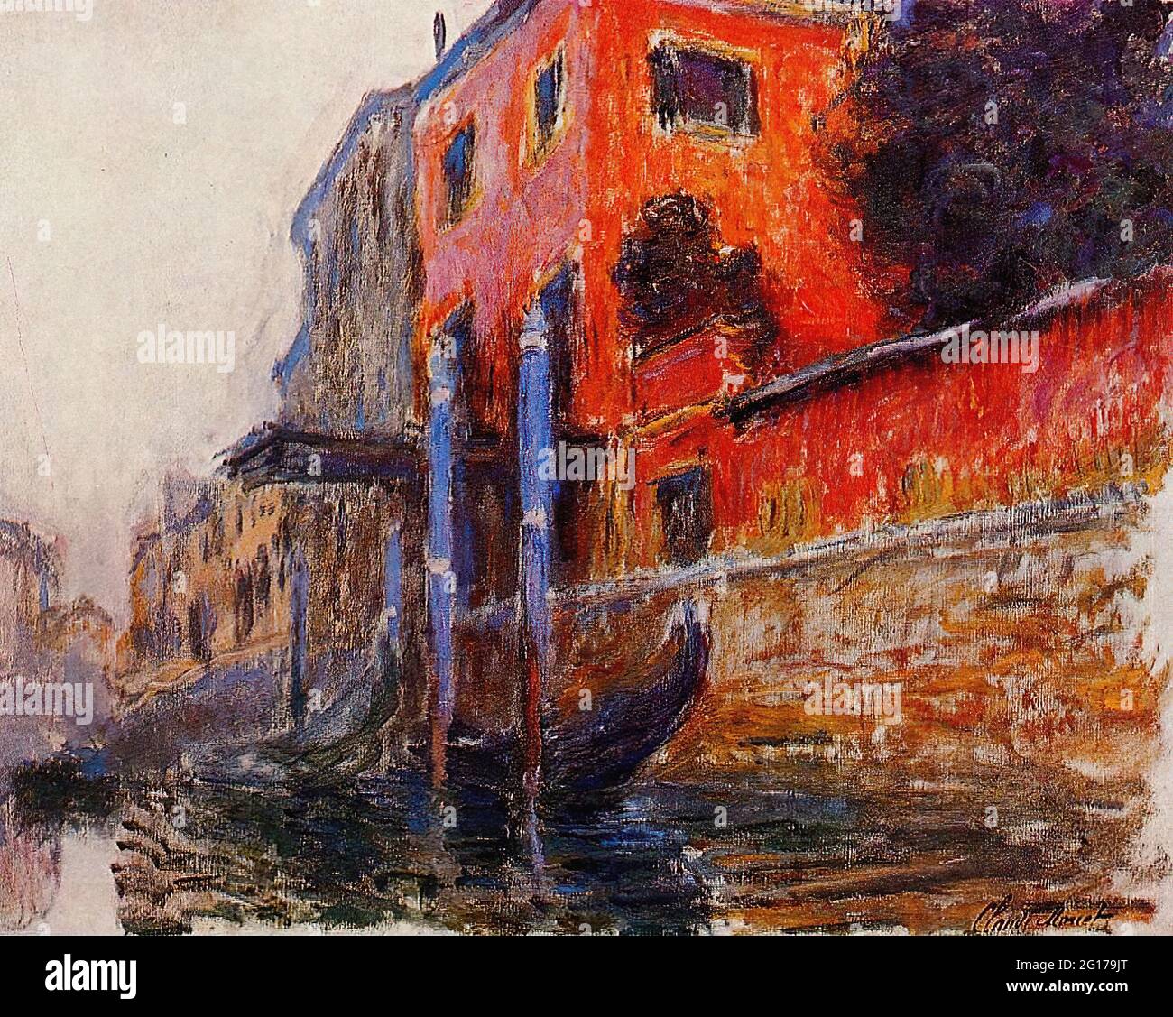 Claude Monet - Red House 1908 Stock Photo - Alamy